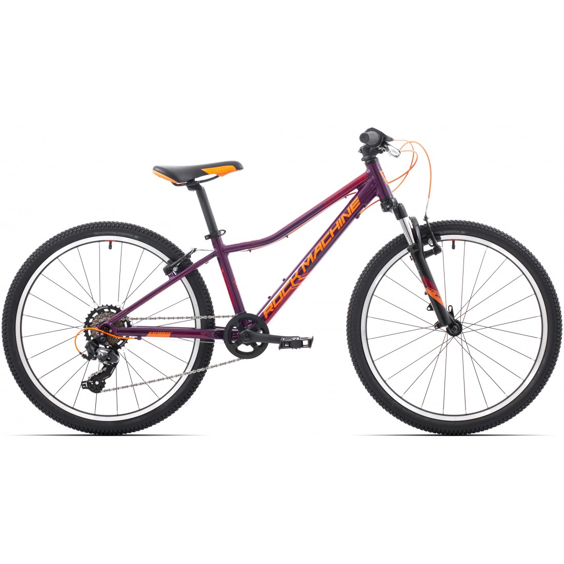 Bicicleta Rock Machine Catherine 24 VB Gloss Crimson/Neon Orange ...