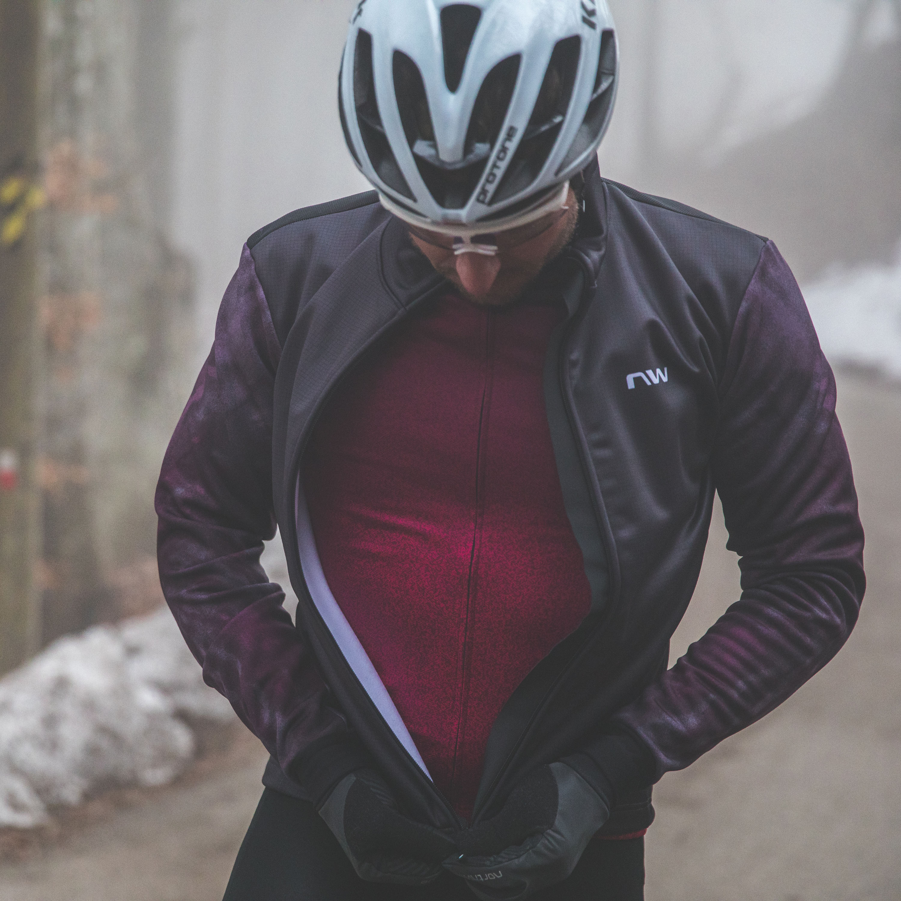 Northwave jacheta ciclism pentru iarna - Blade - negru-bordo la 700.00 lei